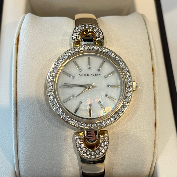 Anne Klein | Accessories | Anne Klein Gold Watch Part Of The Swarovski ...